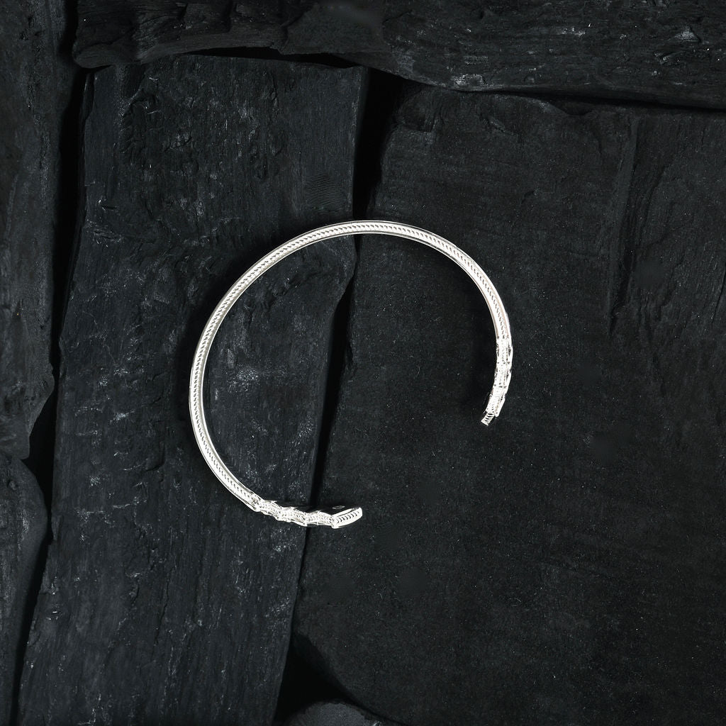 Silver Shide Cuff Bracelet – TachibanaCo