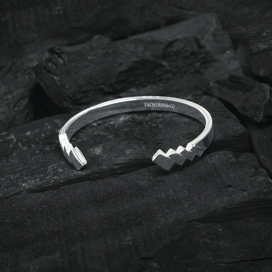 Silver Shide Cuff Bracelet – TachibanaCo