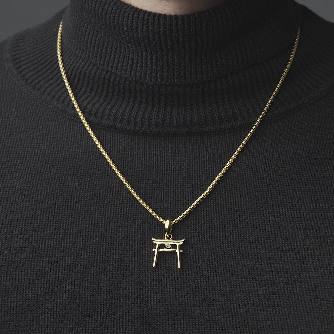 Gold Torii Gate Necklace – TachibanaCo