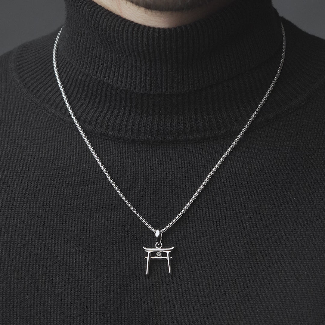 Silver Torii Gate Necklace – TachibanaCo